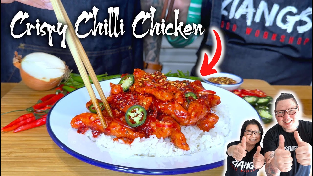 How Chinese Chefs Cook Crispy Shredded Chilli Chicken - Mum and Son ...