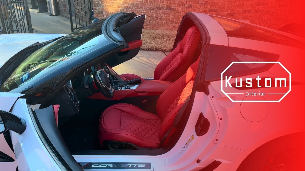 2014-19 Corvette C7 Kustom interior Custom Seat Upholstery Kit ...