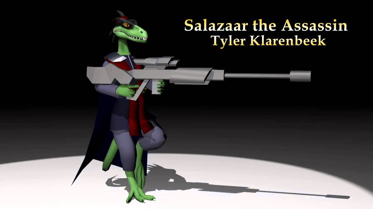Salazaar the Assassin Walk Cycle - YouTube