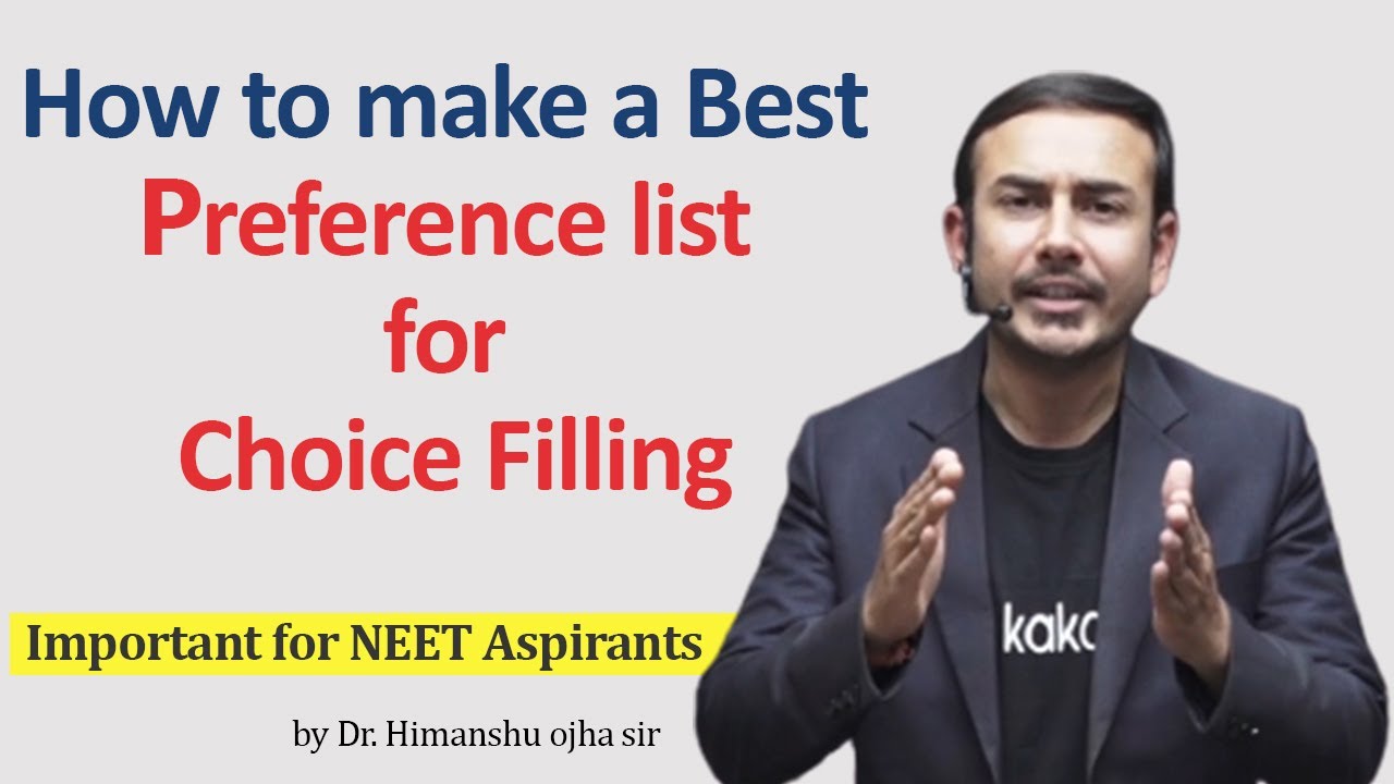 How to make the best preference list for choice filling - YouTube