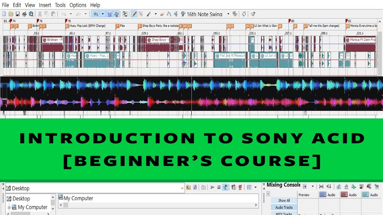 INTRODUCTION TO SONY ACID FIRST TIME OPENING SONY ACID WHEN MAKING AN ...
