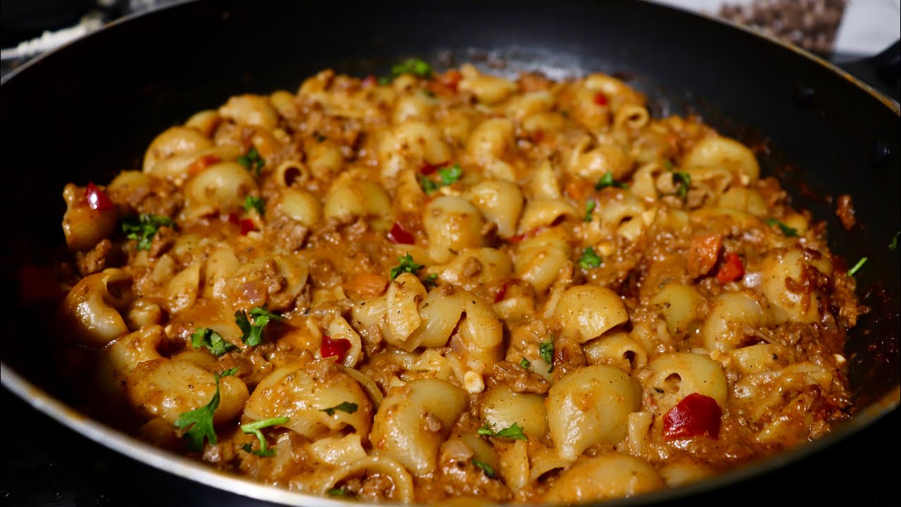 One Pan Pasta in 30 Minutes / Bolognese Pasta / lazy Pasta - YouTube