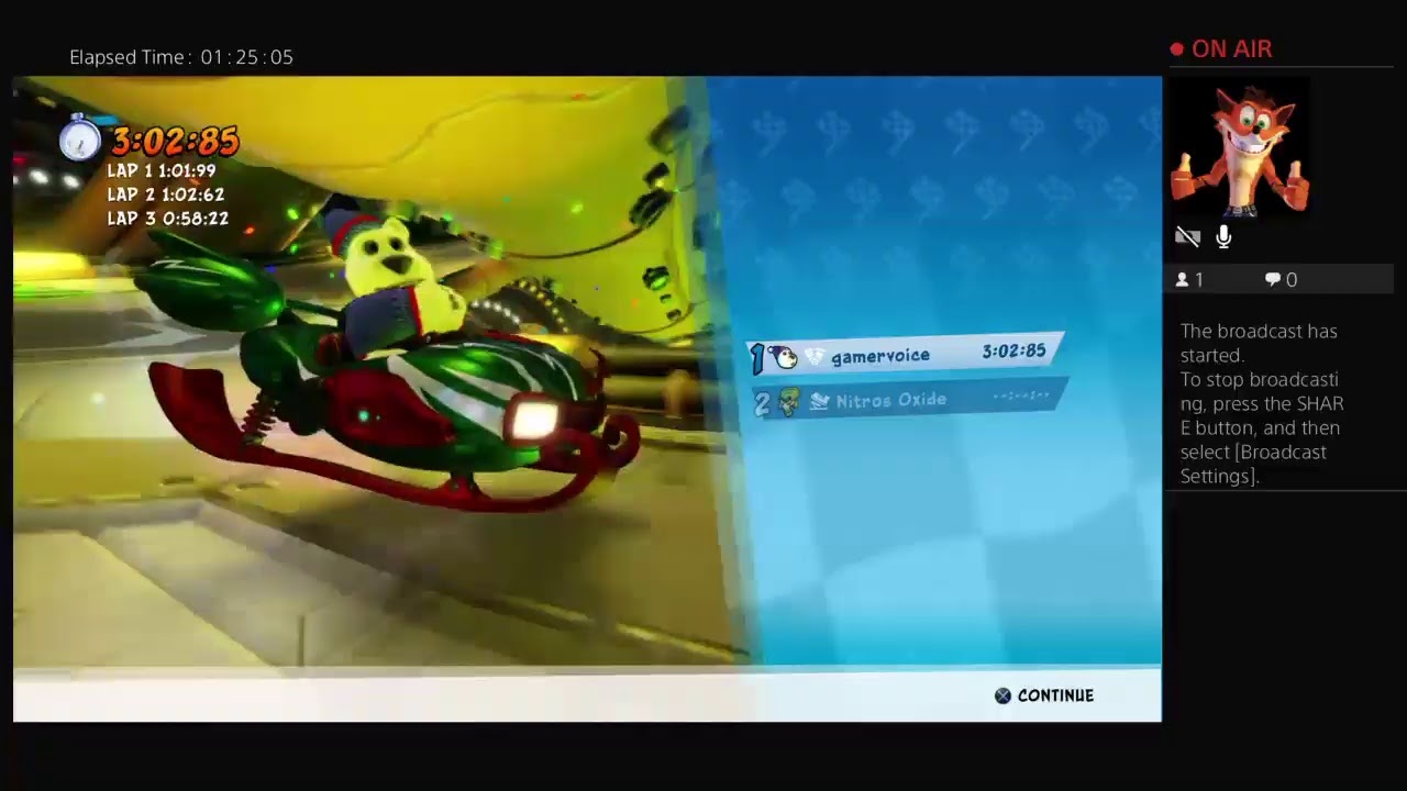 CTR Nitro Fueled Adventure Mode Speedrun (Medium difficulty) [1:24:15 ...