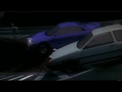 initial d | ae86 vs mr2 full Takumi Fujiwara and kai kogashiwa no cut