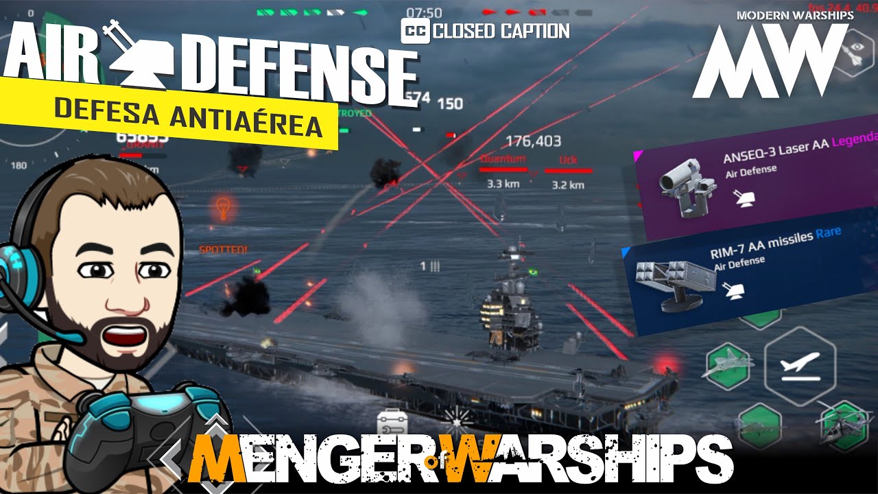 Combinando as defesas antiaéres RIM-7 e da Laser ANSEQ da Classe 3 ...