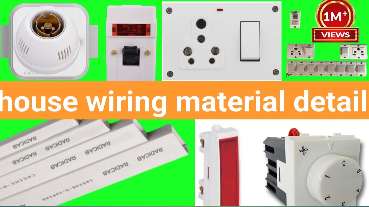 house wiring materials names & Pictures | Electrical Materials Name | # ...