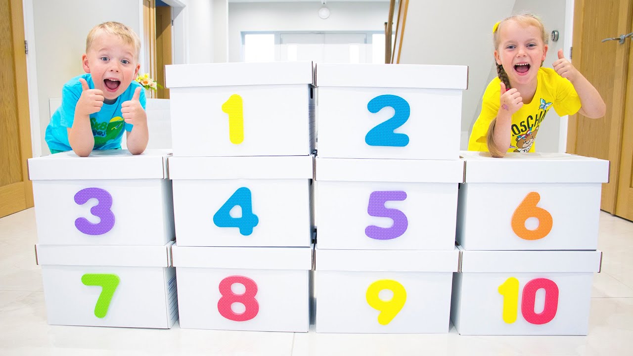 Gaby and Alex Learn Numbers Counting to 10 - YouTube