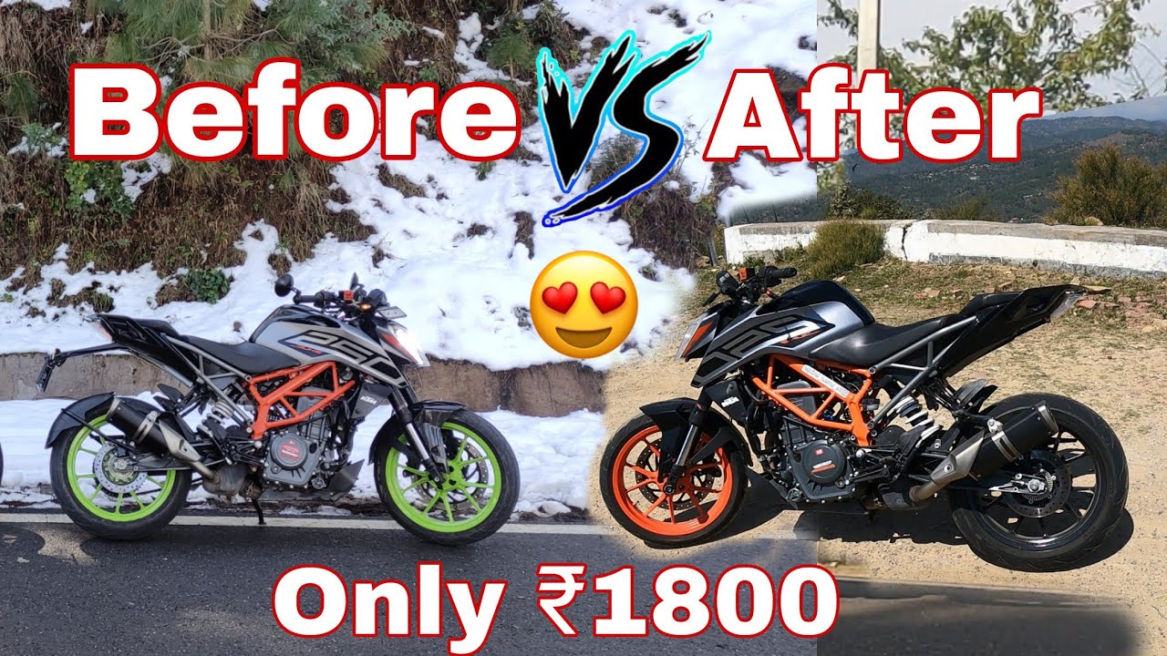 KTM Duke 250 modification || Alloy paint in just ₹1800 #modified # ...