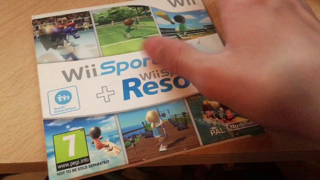 wii Sports + wii sports resort(cardboard sleeve)unboxing - YouTube