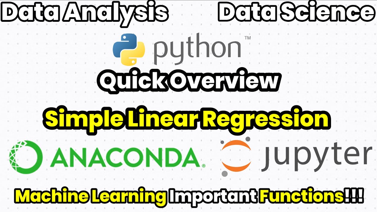 Simple Linear Regression Quick Overview | ML | jupyter notebook | python | One Magic Minute ...