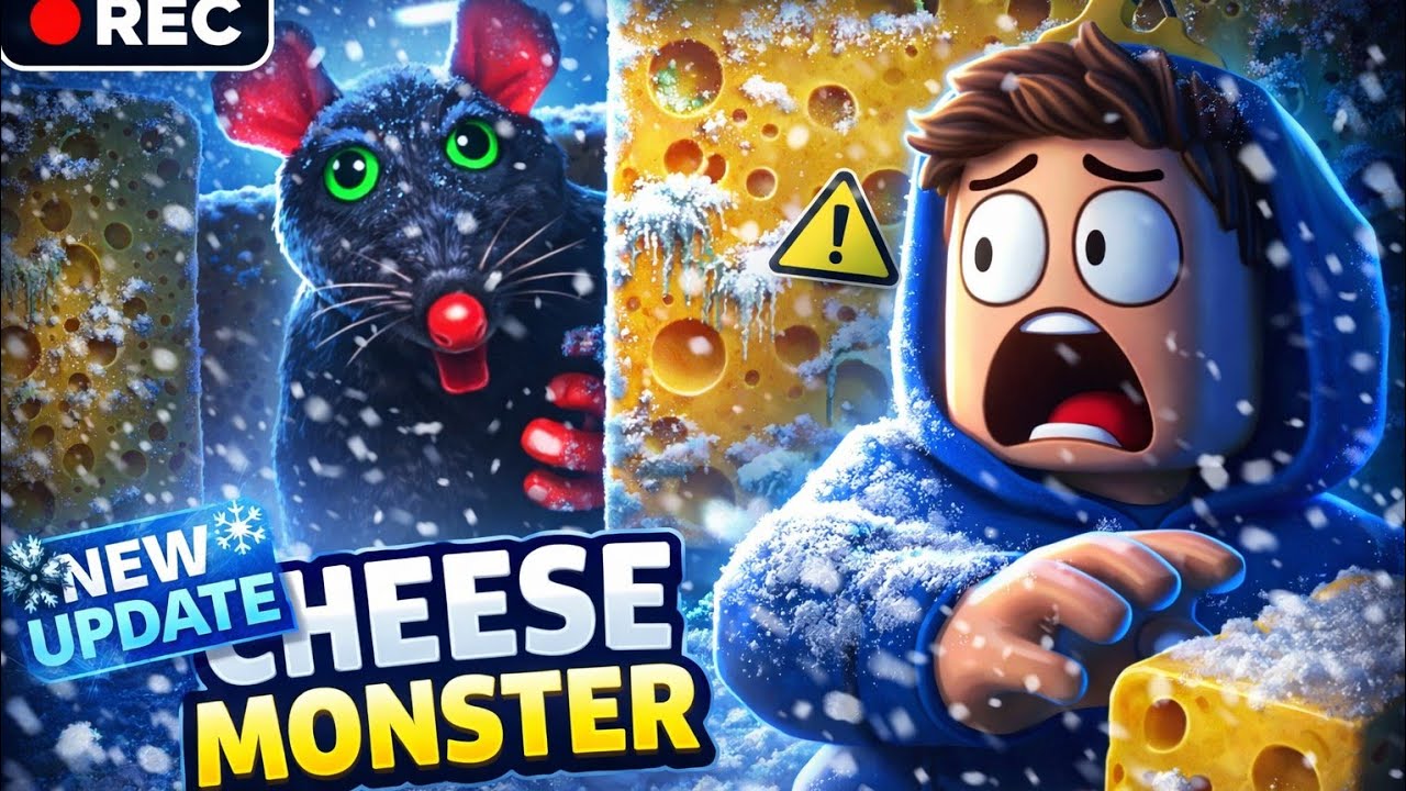 I Tried to Escape the Cheese Monster in Winter... - YouTube