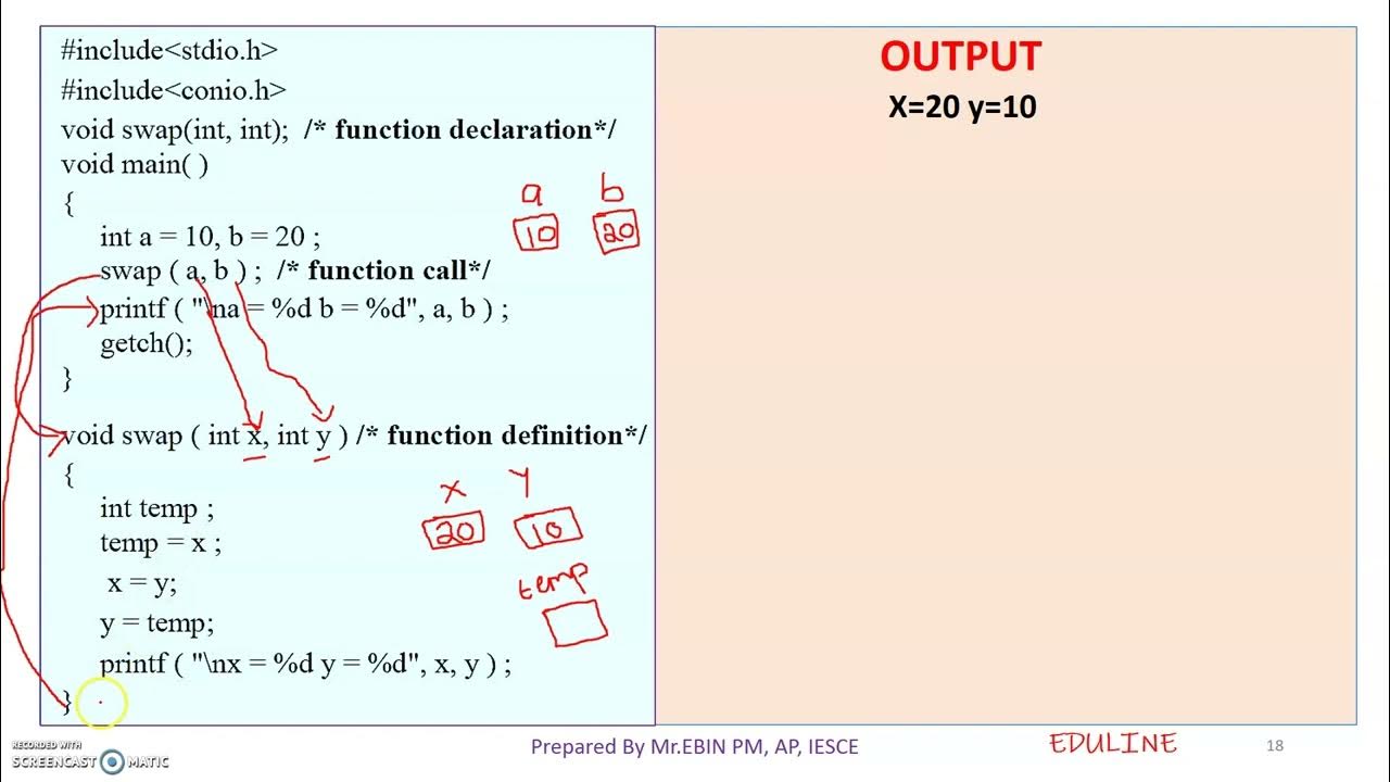 MODULE 3 - TOPIC 8 - CALL BY VALUE METHOD - YouTube
