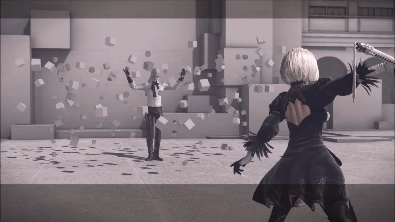 2B vs Adam | Rematch - NieR: Automata - YouTube