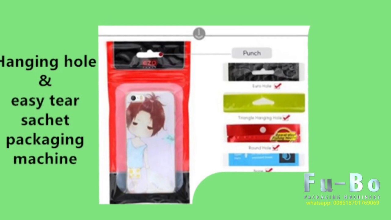 3 & 4 sides sealing pouch packing machine with easy tear notch and ...