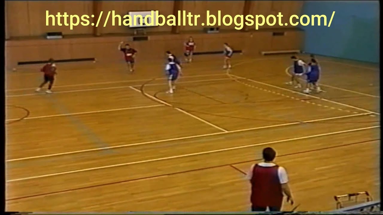 handball training -Attacking a 3-3 type man-to-man layered defense part ...