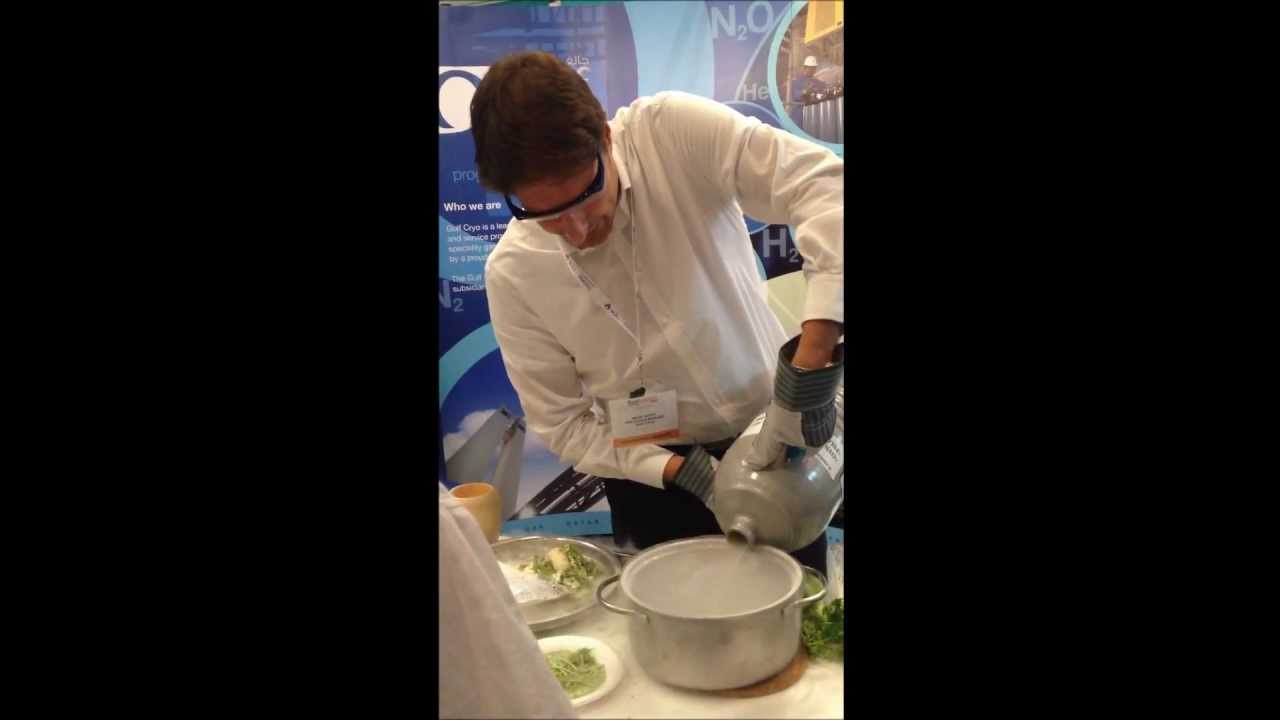 Gulf Cryo - Cryogenic freezing, Liquid Nitrogen Demonstration - Food ...