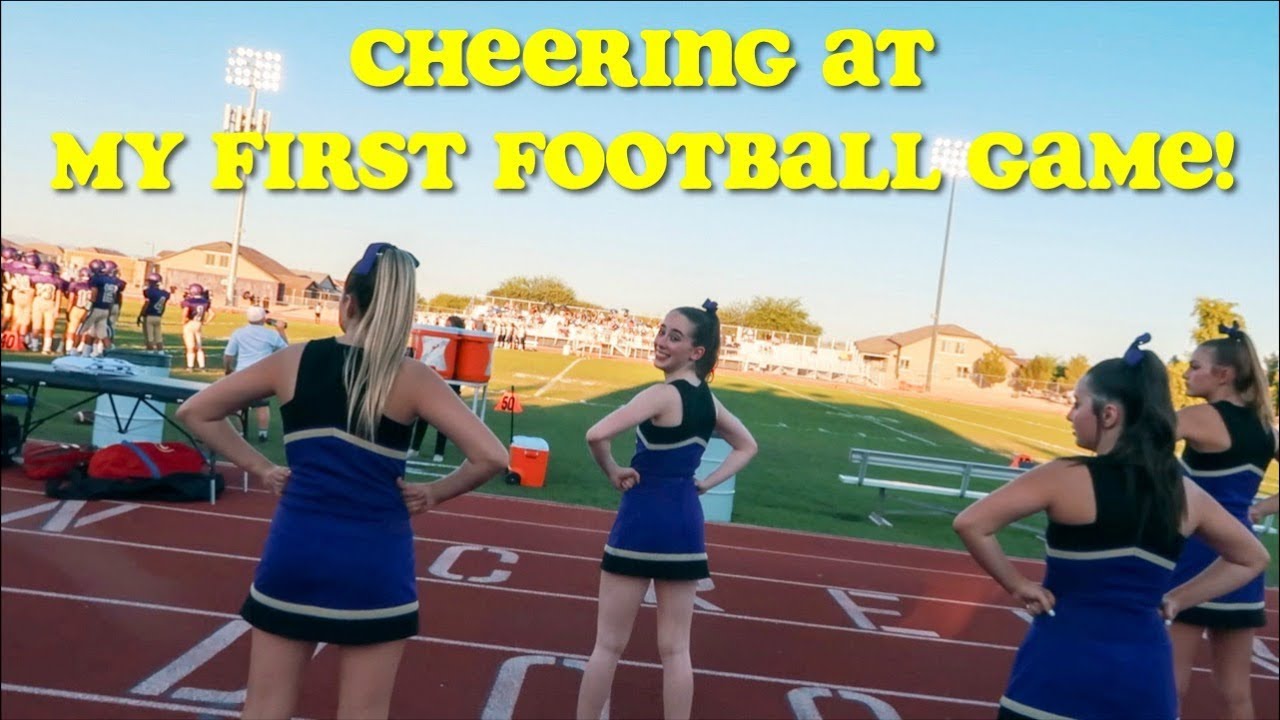 Cheer Day in My Life | First High School Football Game!! - YouTube
