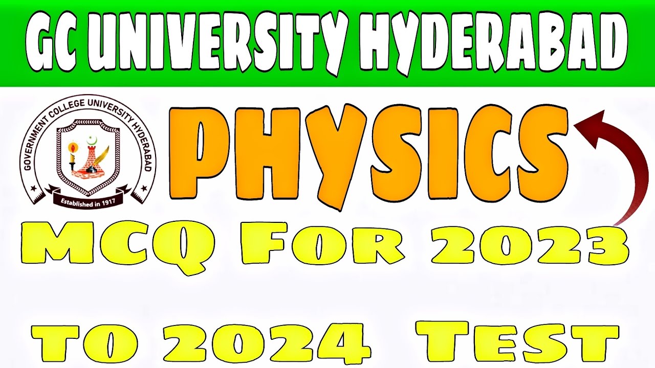 GC UNIVERSITY HYDERABAD PAST PAPERS | GC UNIVERSITY | GC UNIVERSITY ...