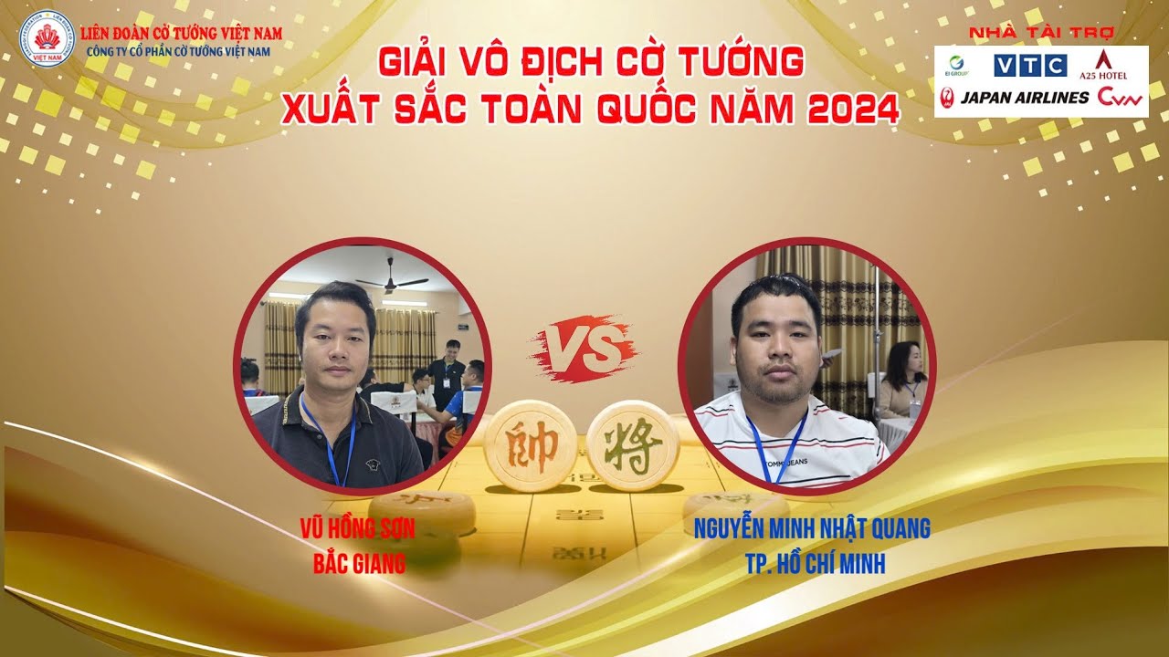 VŨ HỒNG SƠN VS NGUYỄN MINH NHẬT QUANG VÒNG 6 BÀN 2 GIẢI VÔ ĐỊCH CỜ ...