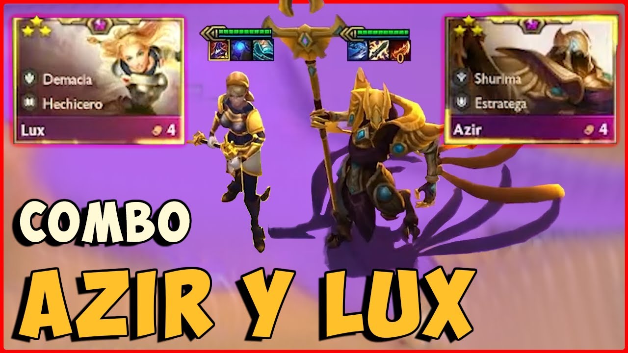 Composicion 3 Demacia + Azir ⭐⭐⭐ Lux⭐⭐⭐ TFT SET 9 Teamfight Tactics LOL Español - YouTube