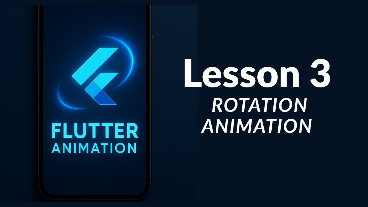 شرح Transform.rotate في Flutter | عمل حركة دوران مستمرة وإنشاء أنميشن ...