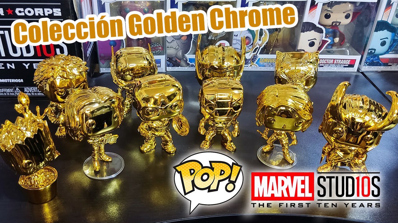 Colección Marvel Golden Chrome | 10 vengadores dorados | Metalhero Geek ...
