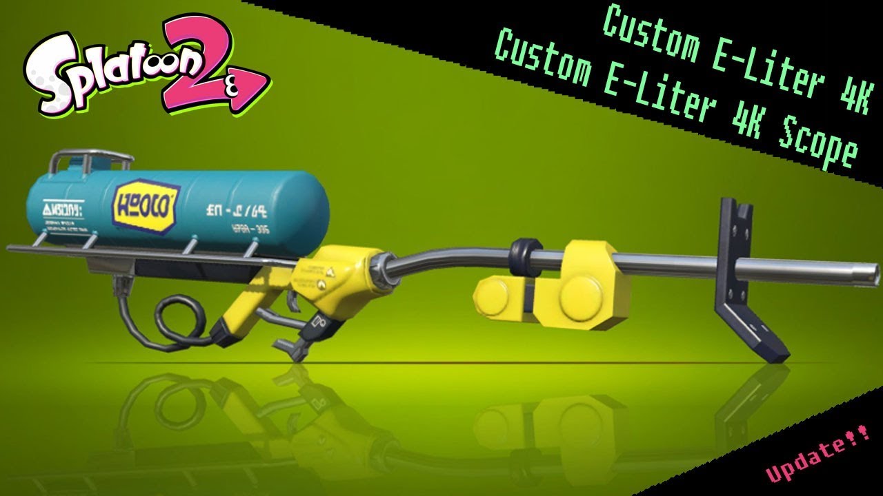 Splatoon 2 - Custom E-liter 4K (Both) - Thirteenth & Fourteenth Weapons ...