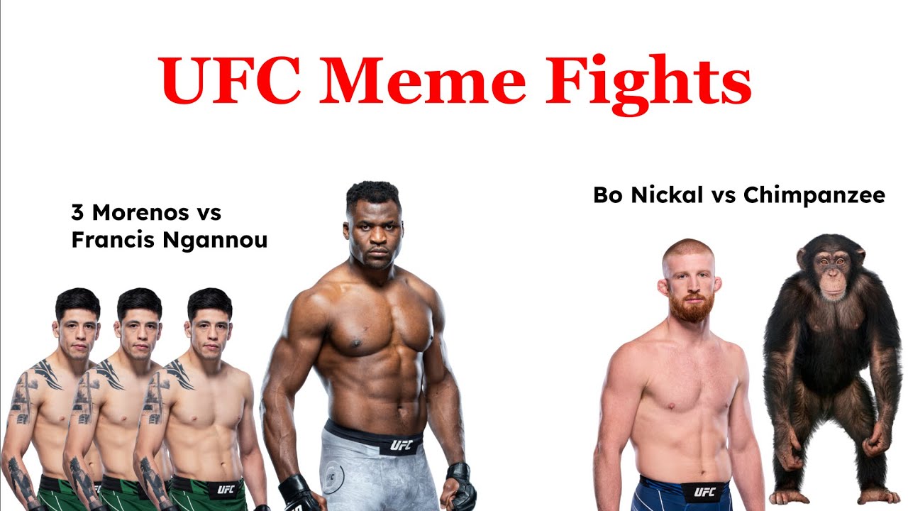 Making 20 of the best UFC Meme fights! - 5K subscriber special - YouTube