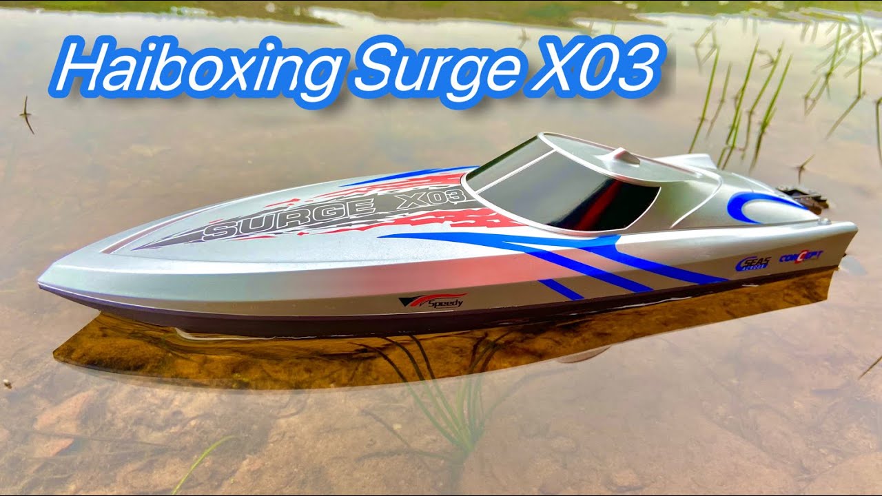 Haiboxing Surge X03 RC Boat - Gyro Stabilization - Unboxing, Review ...