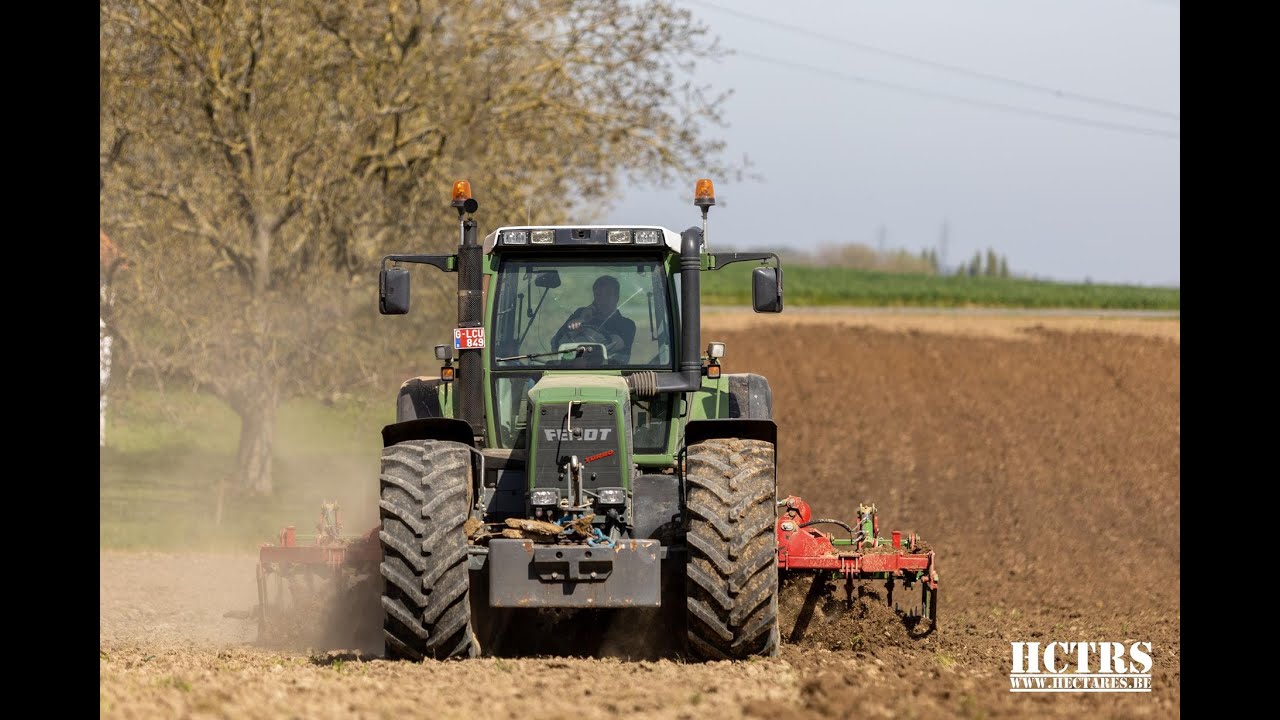 Fendt Favorit 822 - Steeno Cultivator - YouTube