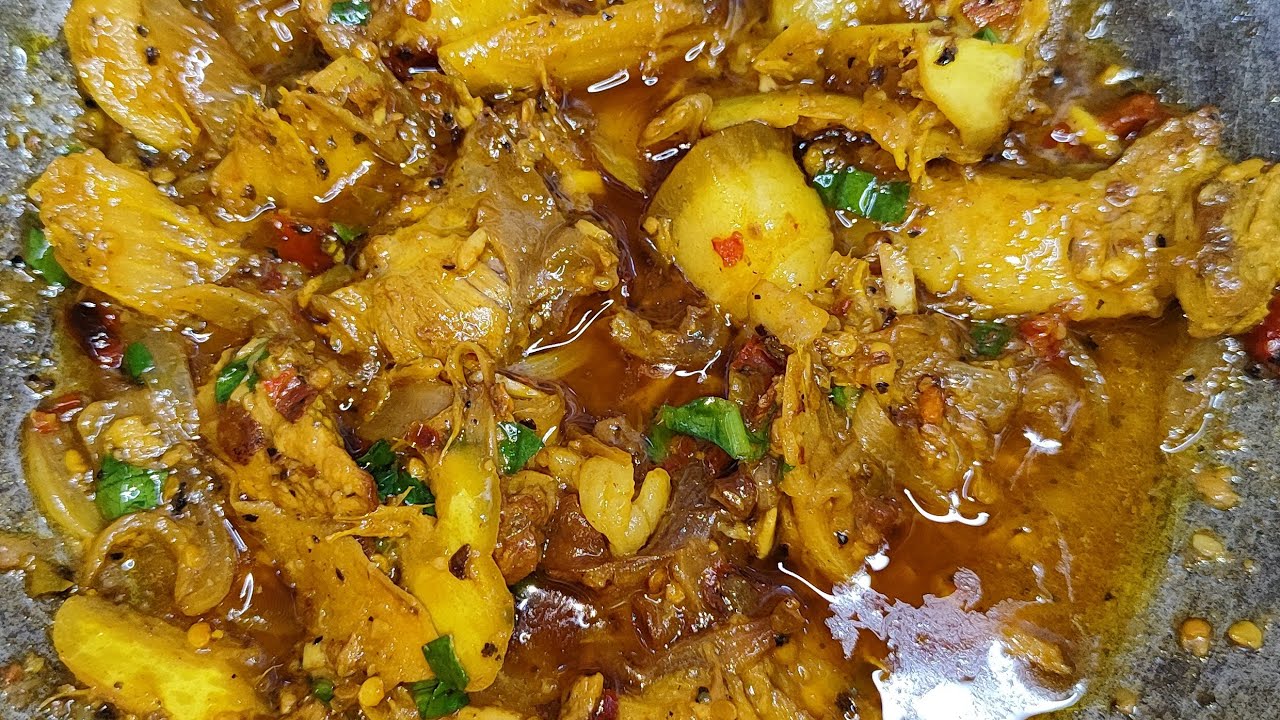 Elephant Apple with Pork curry//Outenga Pork curry Recipe 🤤 - YouTube