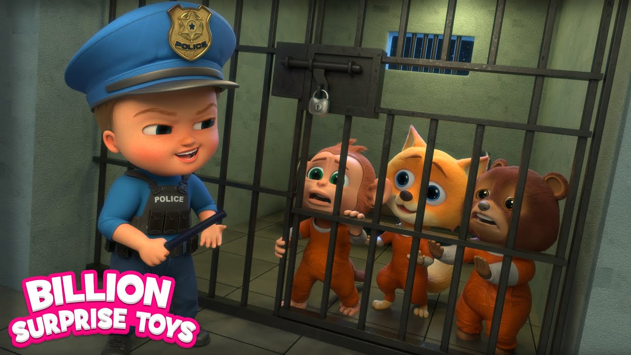 Animal Team Prison Break Adventure | Kids Cartoon Police Stories [4k ...