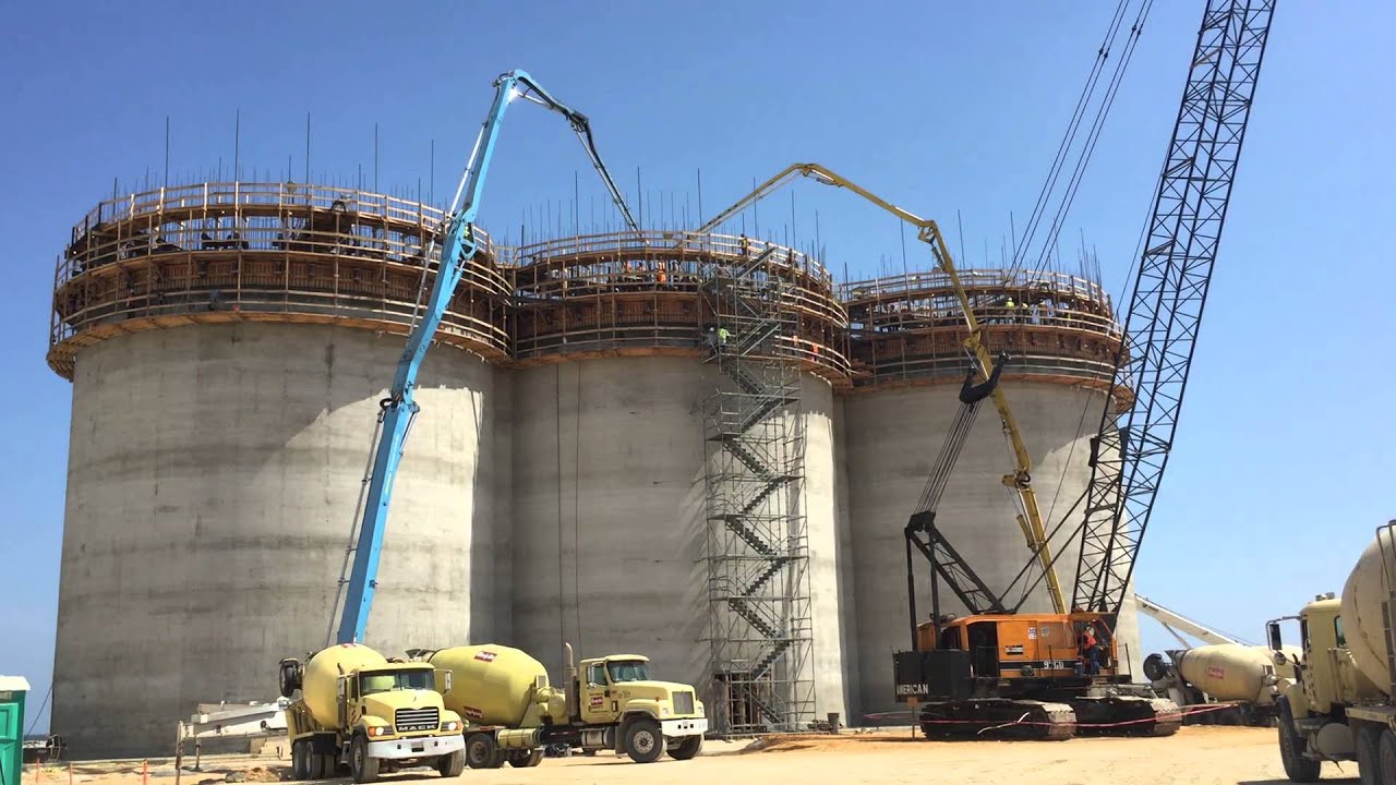 Port of Gulfport Silo Pour - "3 Pack" - YouTube