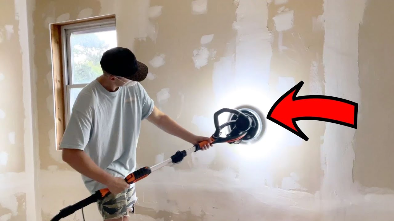 VEVOR 900W Electric Drywall Sander, 12 Sanding Discs, Variable Speed ...