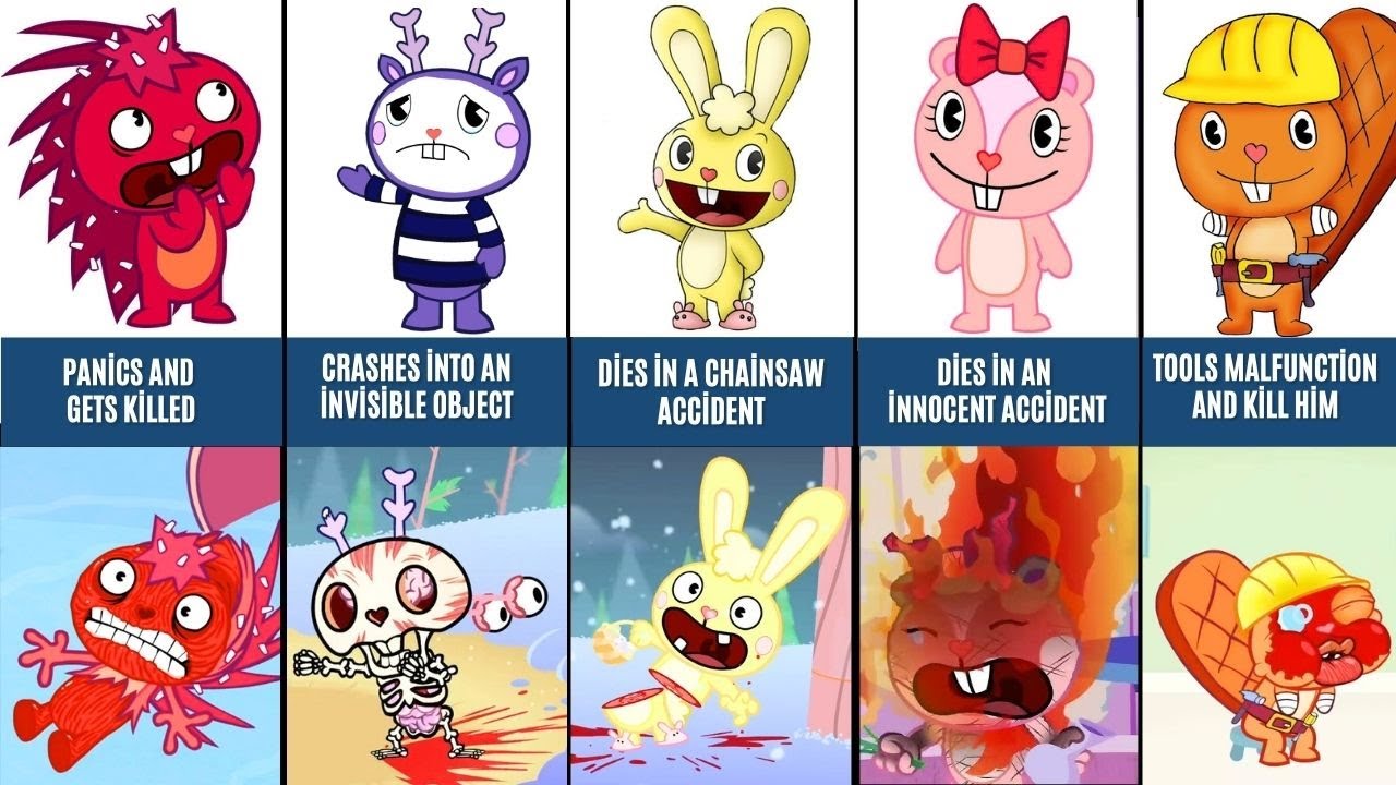 Happy Tree Friends | All Deaths - YouTube