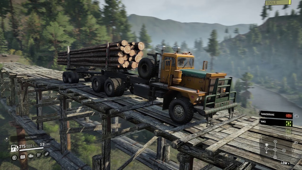 SnowRunner First Logs On The New Logging Map (WIP) Tumbler Ridge - YouTube