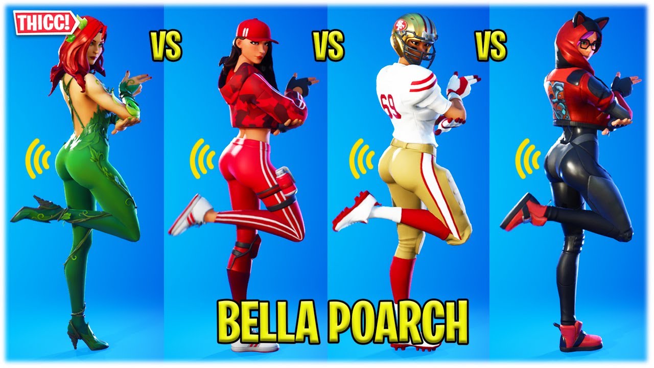 Fortnite Bella Poarch Build Up Dance Emote With Hot Female Skins