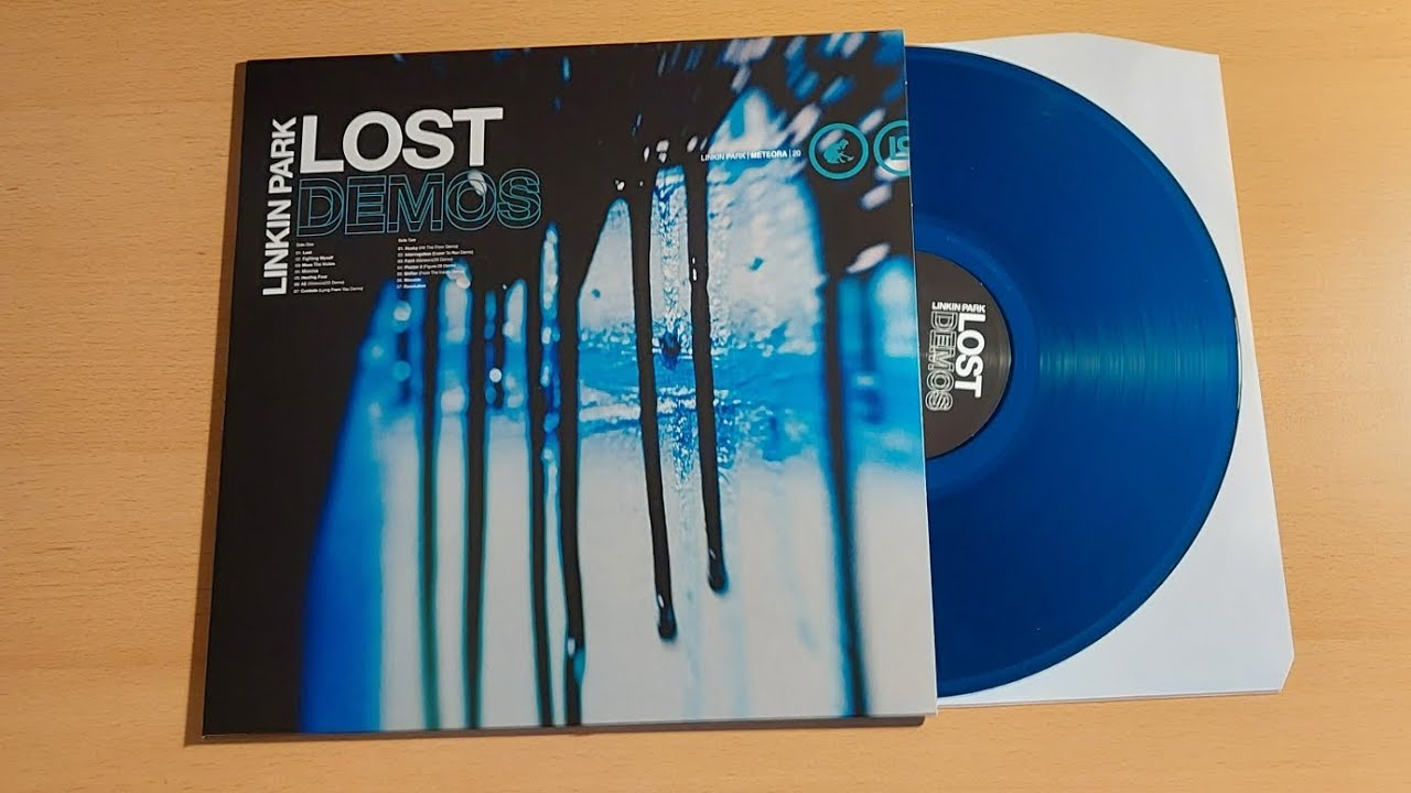 Unboxing Linkin Park "Lost Demos" Translucent Sea Blue Vinyl RSD Black ...