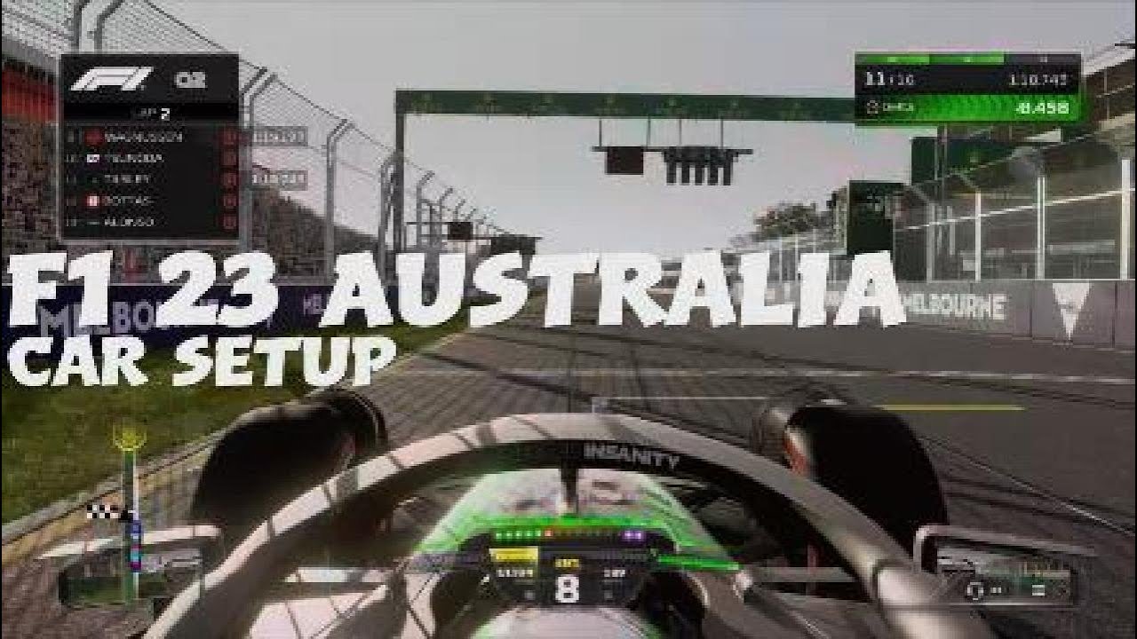 F1 23 Australia Car Setup My Team Career - YouTube