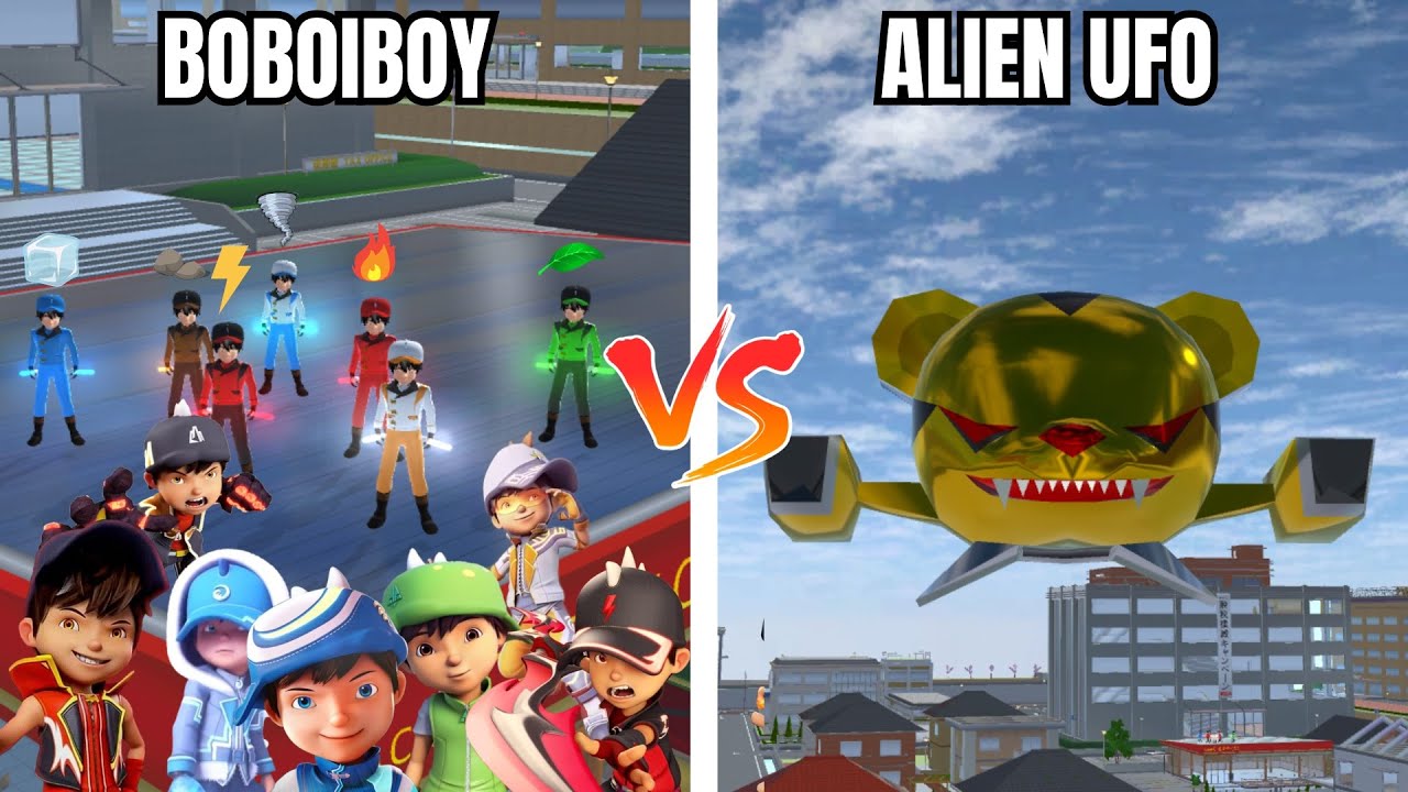 EXPERIMEN BOBOIBOY KUASA 7 VS PASUKAN ALIEN UFO TERKUAT DI SAKURA ...