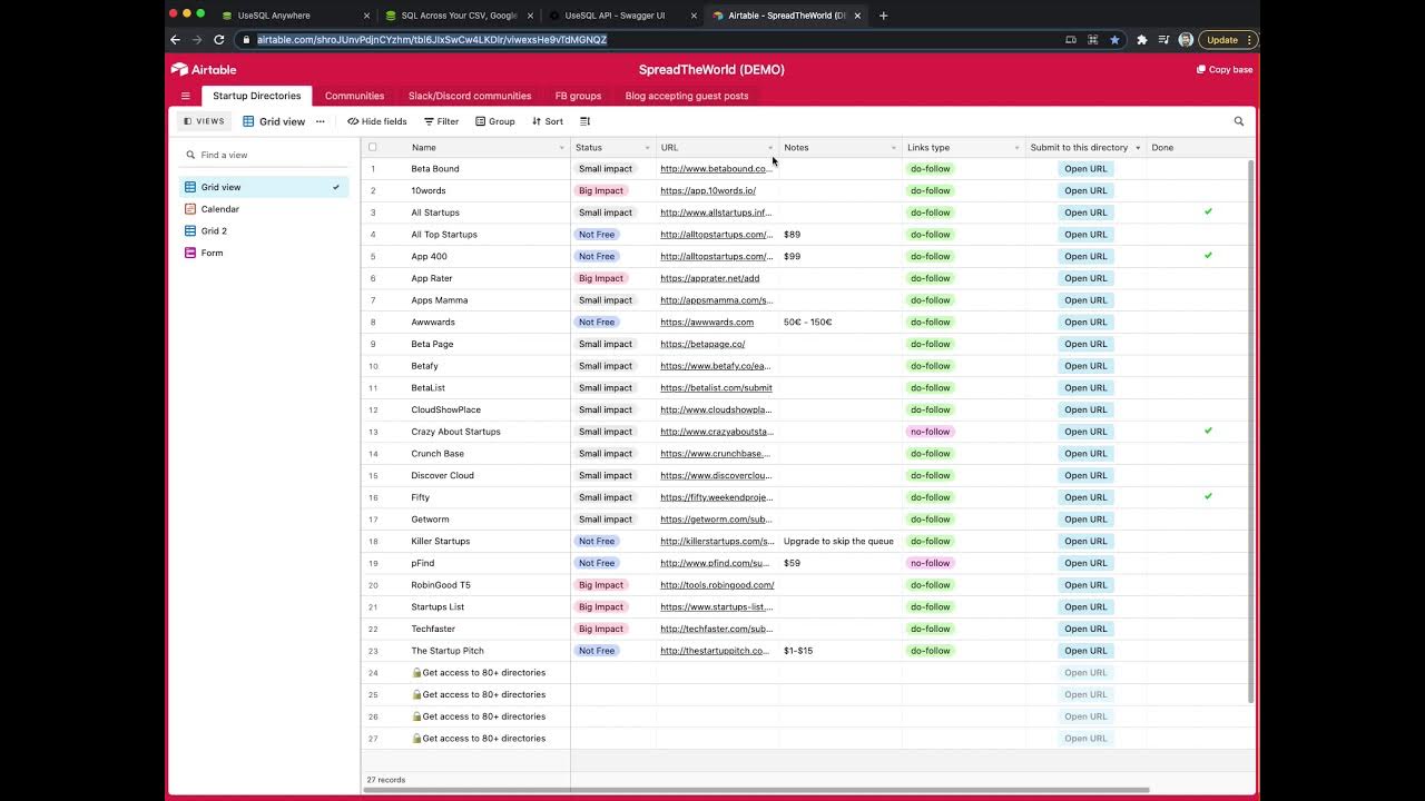 Query Airtable With Sql Using Usesql Youtube