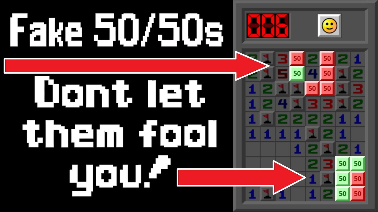 Road To Minesweeper Mastery World Record #4 50/50s, but your skill ...