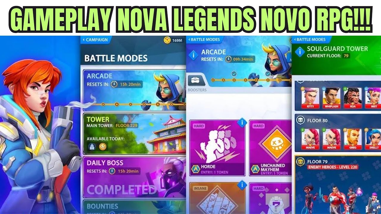 ⭐GAMEPLAY NOVA LEGENDS NOVO RPG COM ACESSO ANTECIPADO NA GOOGLE PLAY ...