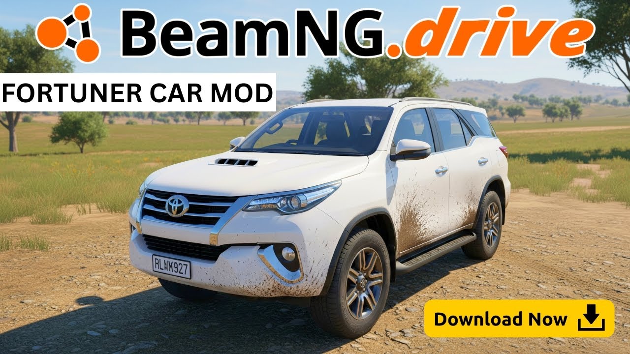 FORTUNER Mod For BeamNG Drive Game | How To Download And Install - YouTube