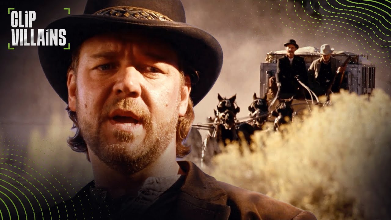 Intense Stagecoach Robbery (Russell Crowe, Christian Bale) | 3:10 to ...