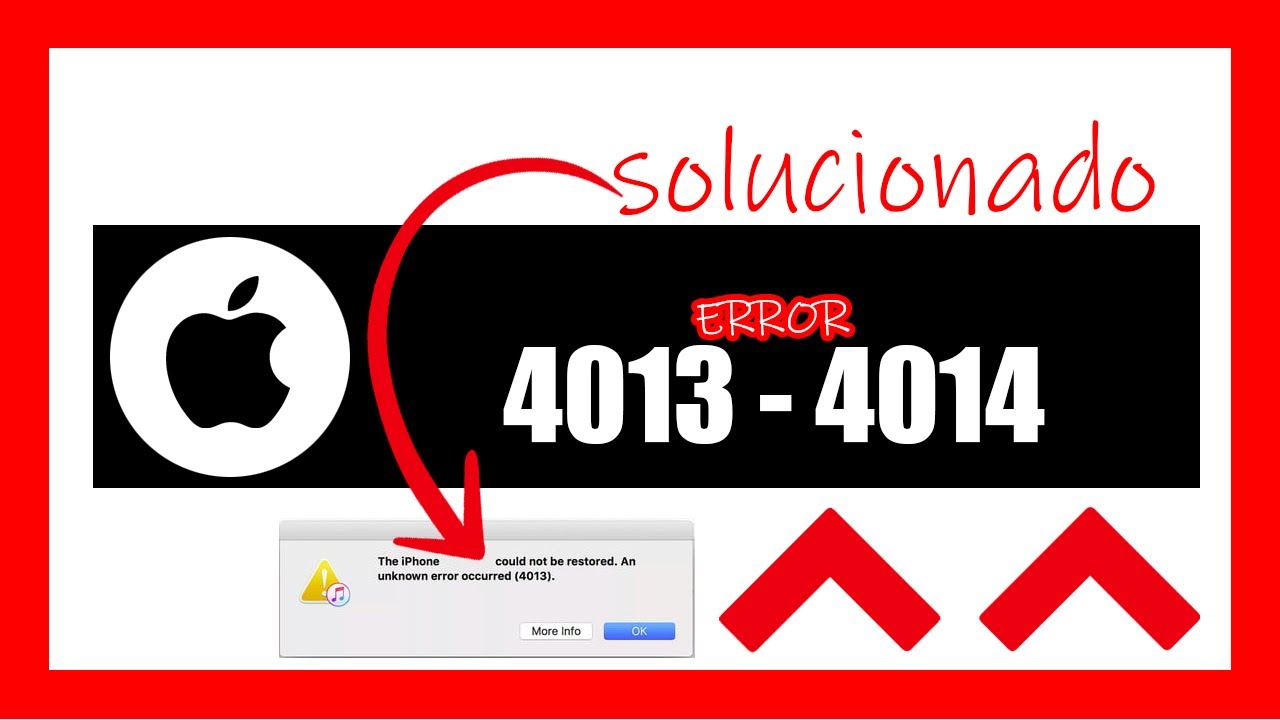 ERROR 4013 / 4014 Cualquier iPhone 🔥 Solución rápida. - YouTube