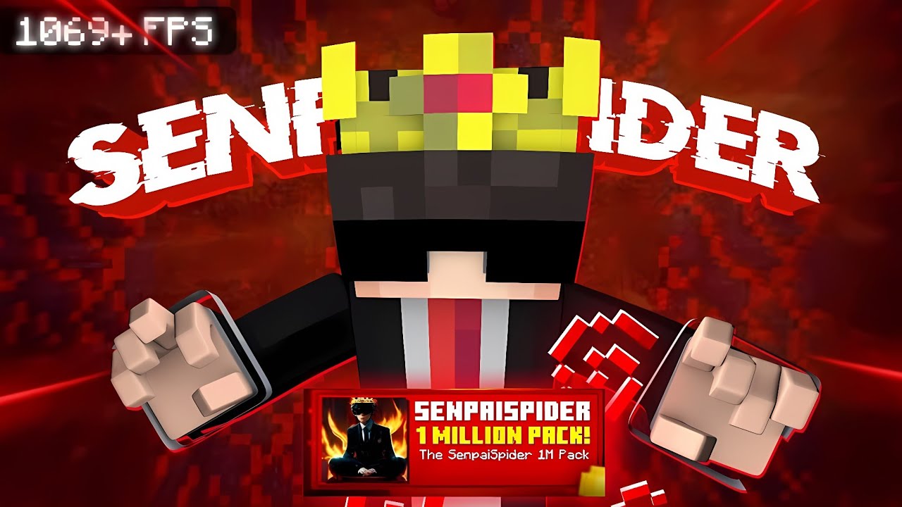 Senpai spider 1M Texture Pack For Pojavlauncher | Senpaispider pack # ...