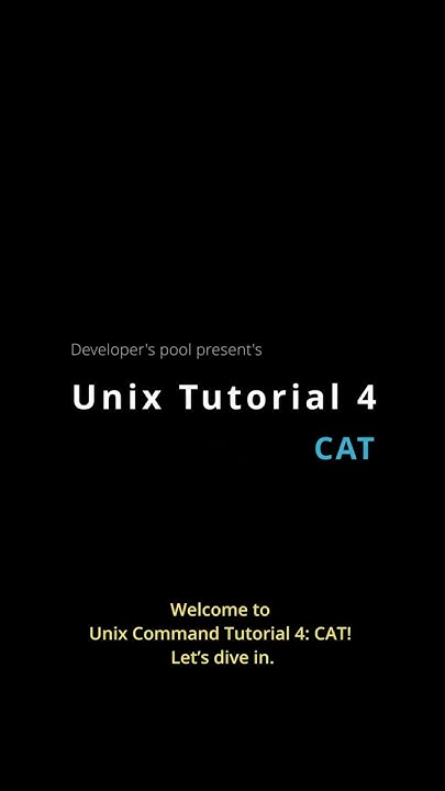 Unix Command Tutorial 4: CAT #tutorial #coding #linuxsystem #unix #unixcommands - YouTube