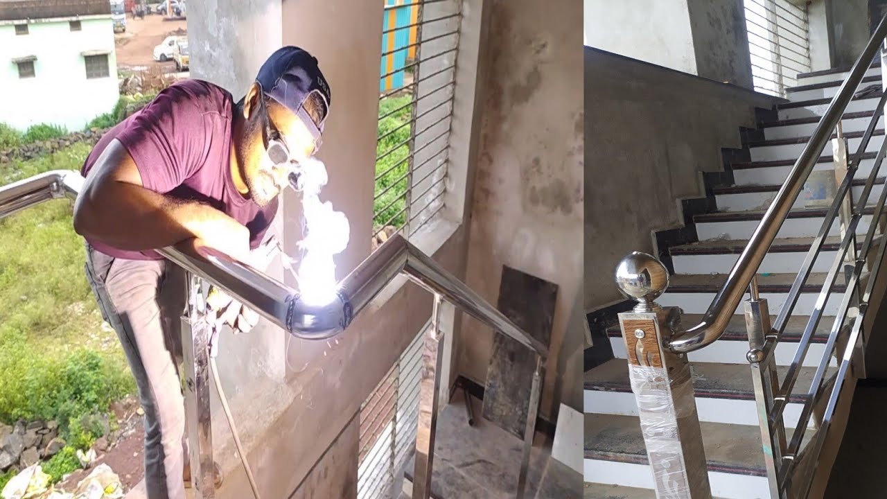 process stainless fabrications step railing installations work ...