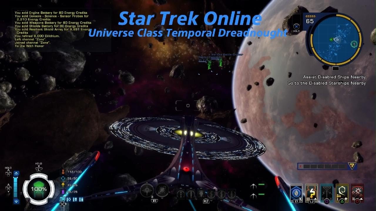 Star Trek Online Universe Class Temporal Dreadnought - YouTube